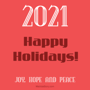 Holiday Card 2021, Free Printable – Red Card – MatildaStory.com